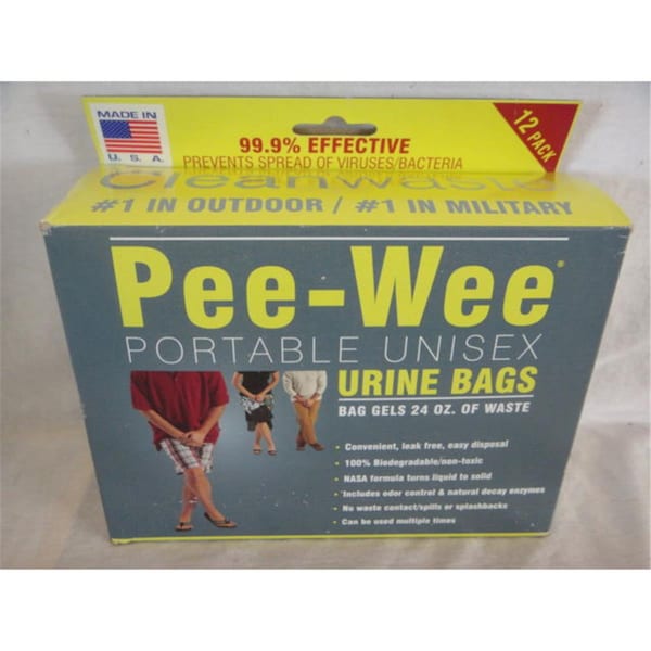 Cleanwaste Pee - Wee Urine Bag D455PW12 | Zoro